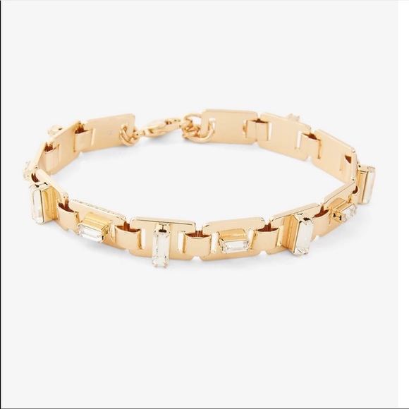 Express | Jewelry | Express Square Banquette Chain Bracelet | Poshmark